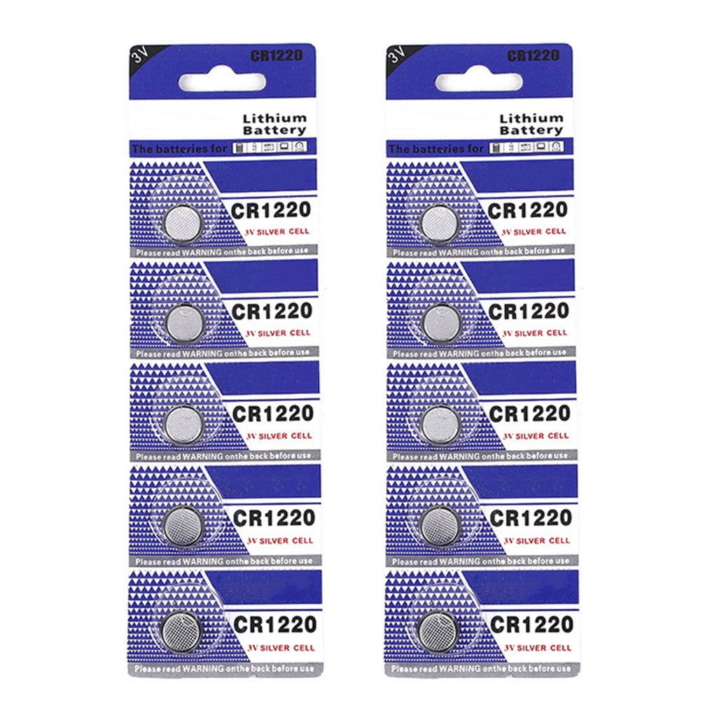 CR1220 Button Batteries Coin Battery for Various Settings Office ...