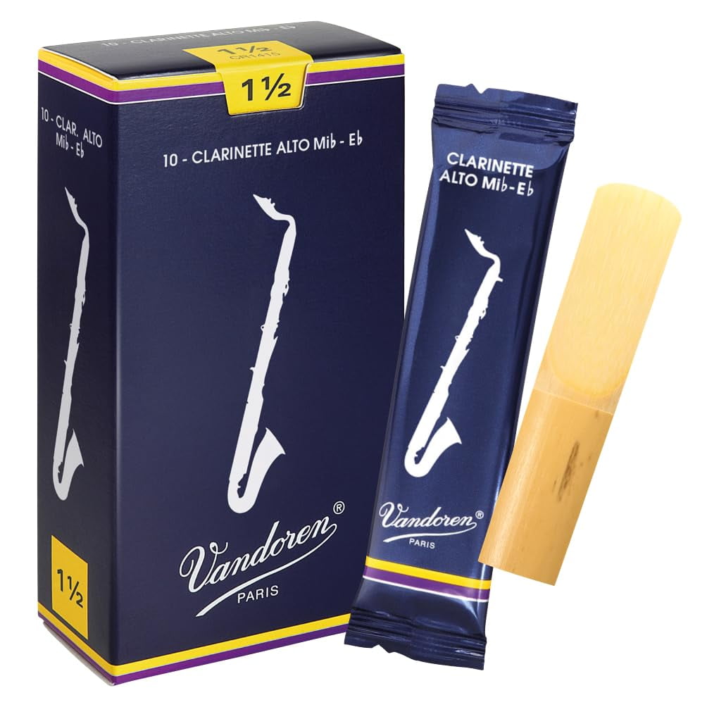 CR1415 Alto Clarinet Traditional Reeds 1.5 Strength, 10-Pack, Premium ...