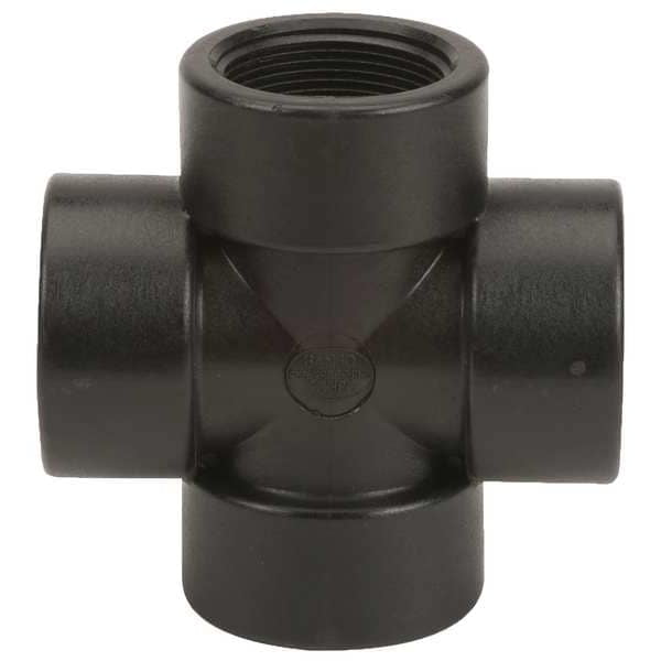 CR150 Banjo Polypropylene Pipe Fitting, Cross, Schedule 80, 1-1/2" NPT ...