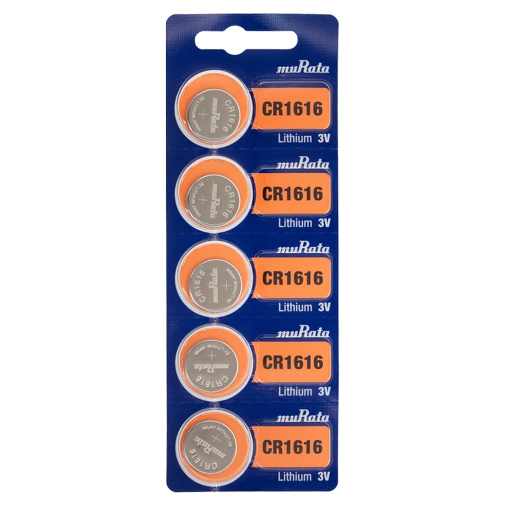 CR1616 MURATA LITHIUM COIN CELL BATTERY 5-PACK - Walmart.com