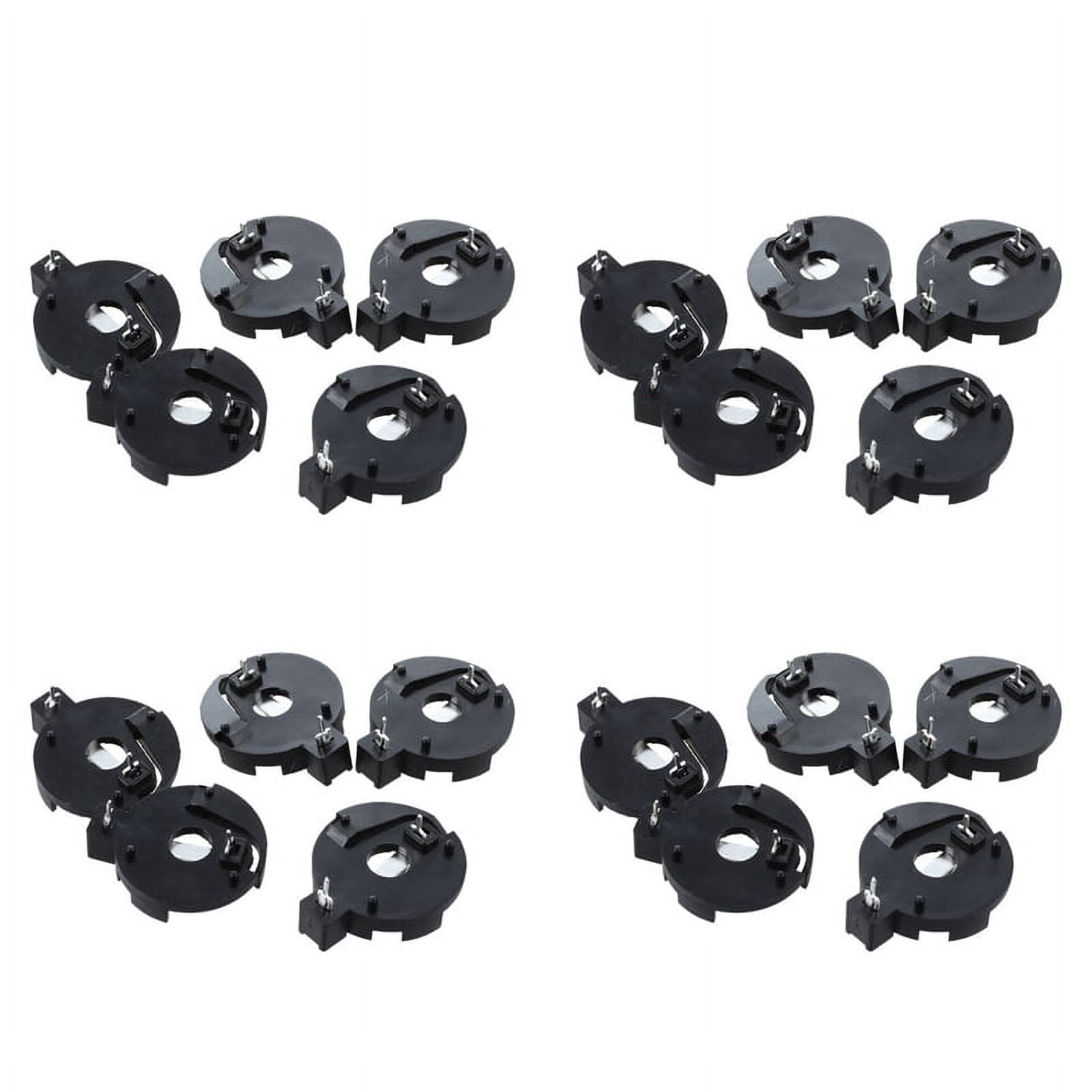 CR2016 2025 2032 Coin Cell Button Battery Holder Socket Black 20 Pcs ...