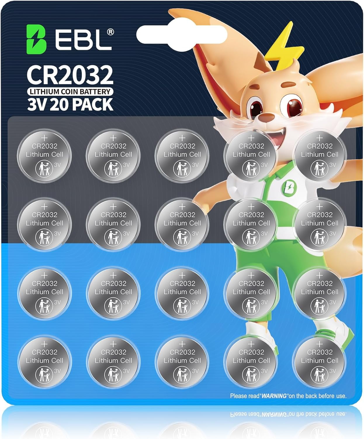 CR2032 Batteries 3V Coin Battery 20 Pack, 2032 Long-Lasting Power ...