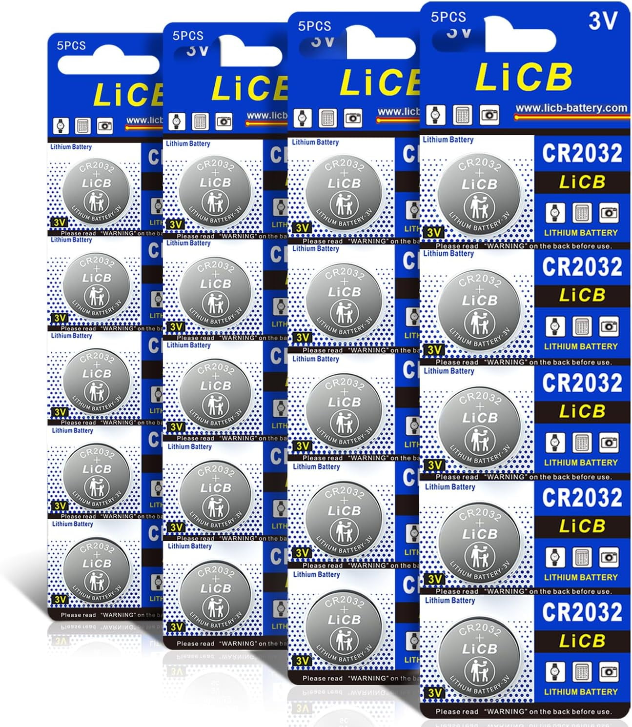 CR2032 Battery,Long-Lasting & High Capacity CR 2032 3V Coin & Button ...