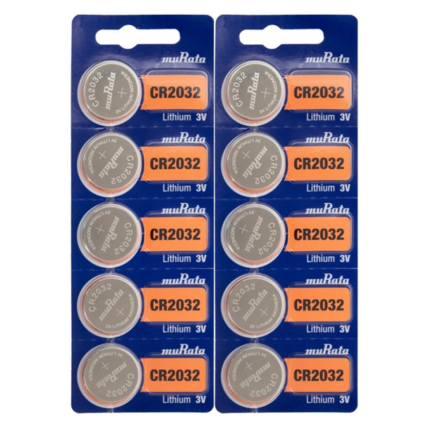CR2032 Murata Lithium Coin Cell Battery 10-Pack - Walmart Business Supplies