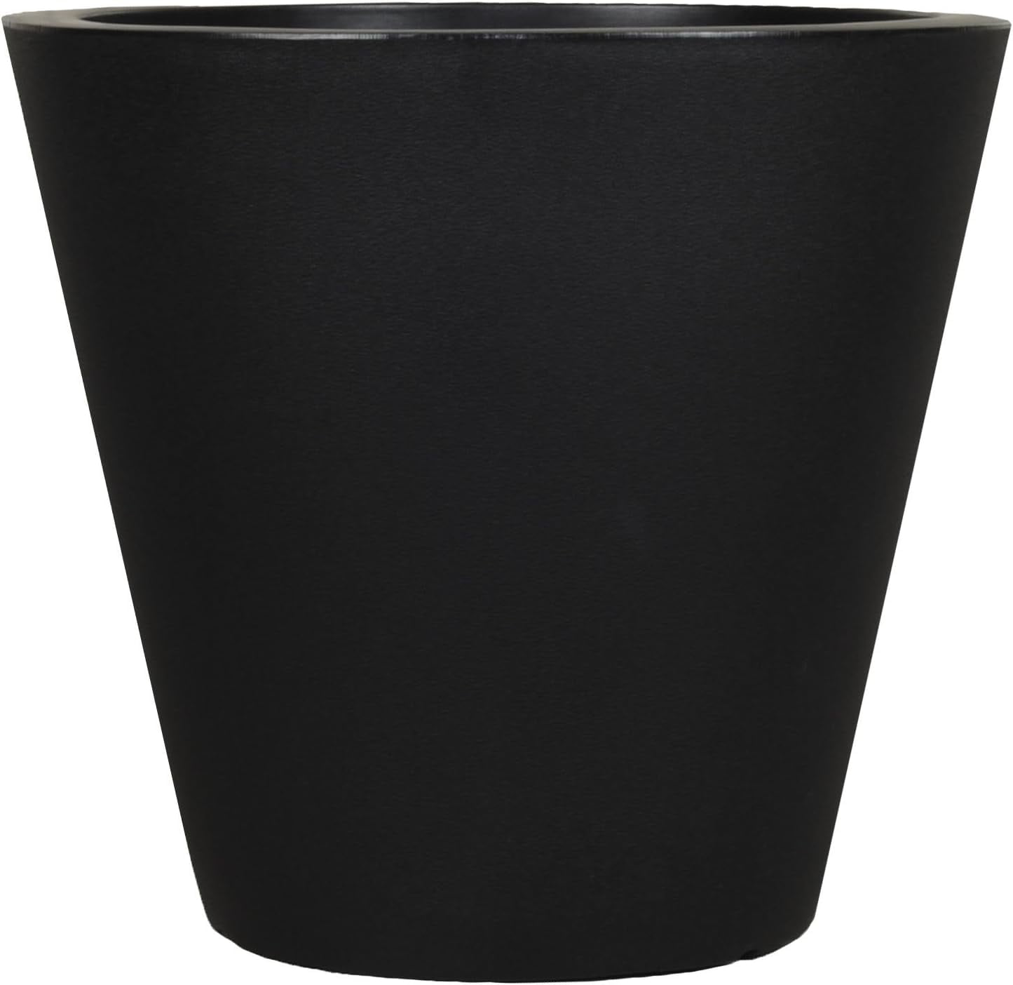 CR20BK Cosmopolitan Short Round Garden Planter, 20", Black - Walmart.com
