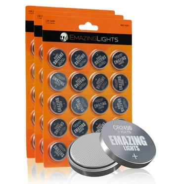 CT-ENERGY 2450 Rechargeable Battery 3.7V LIR 2450 Lithium Button Coin ...
