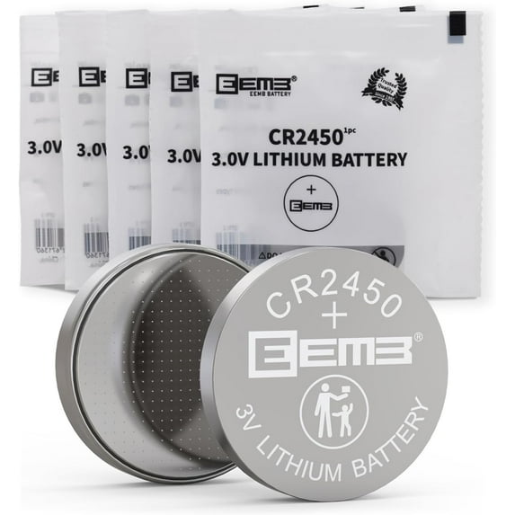 CR2450 Battery CR 2450 3v Lithium Coin Cell Batteries Long Lasting ...