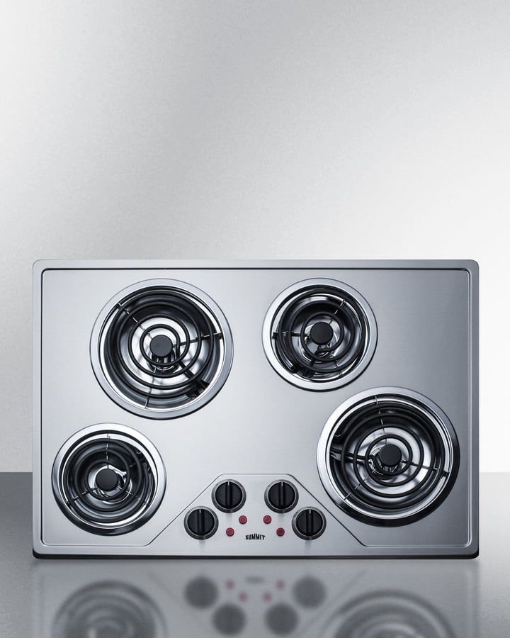 "Summit 30"" Wide Ada Compliant Built-In Electric Coil Cooktop for ...