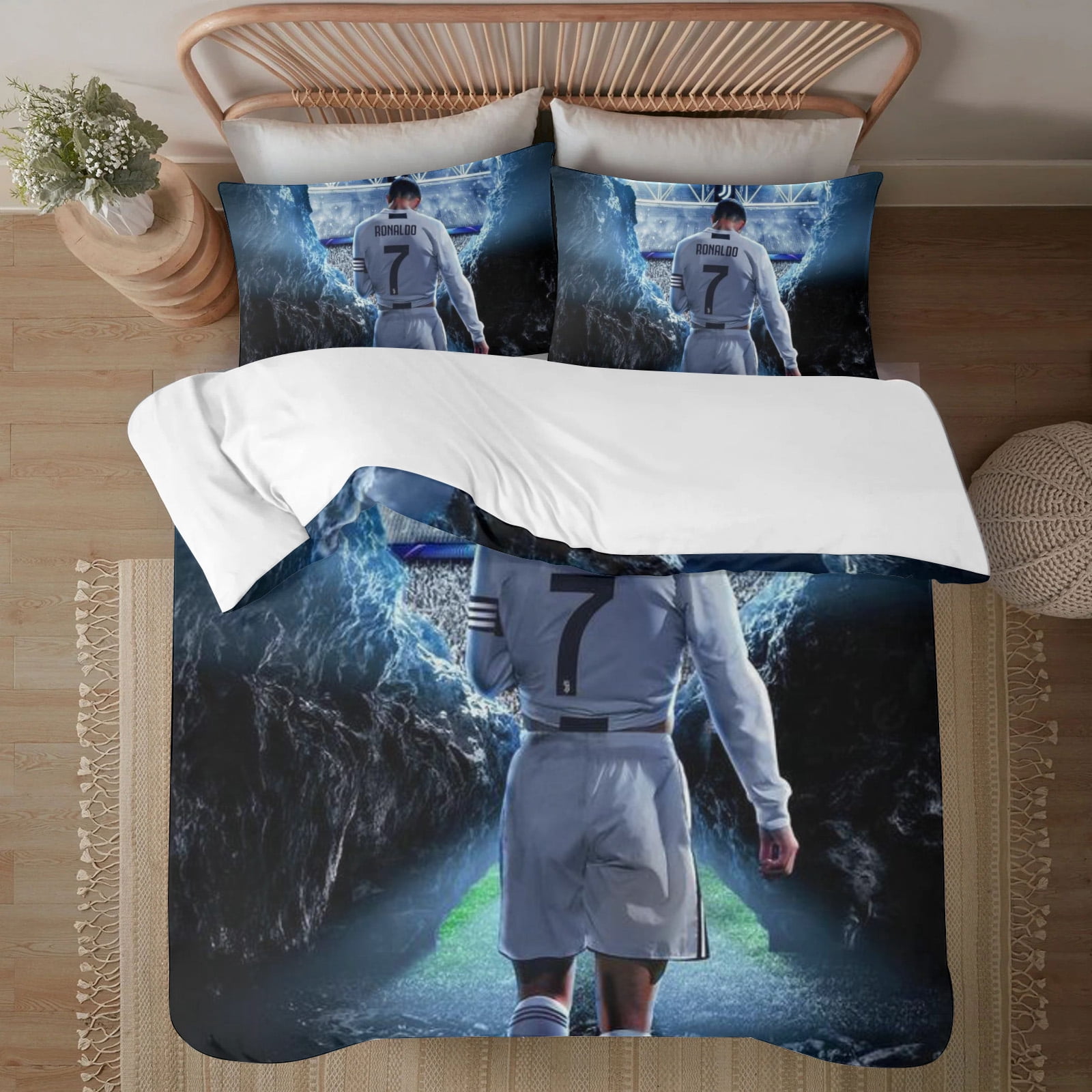 CR7 Crist_iano Ron_aldo Bedding Sets Twin Duvet Cover 3 Piece Cute Bed ...