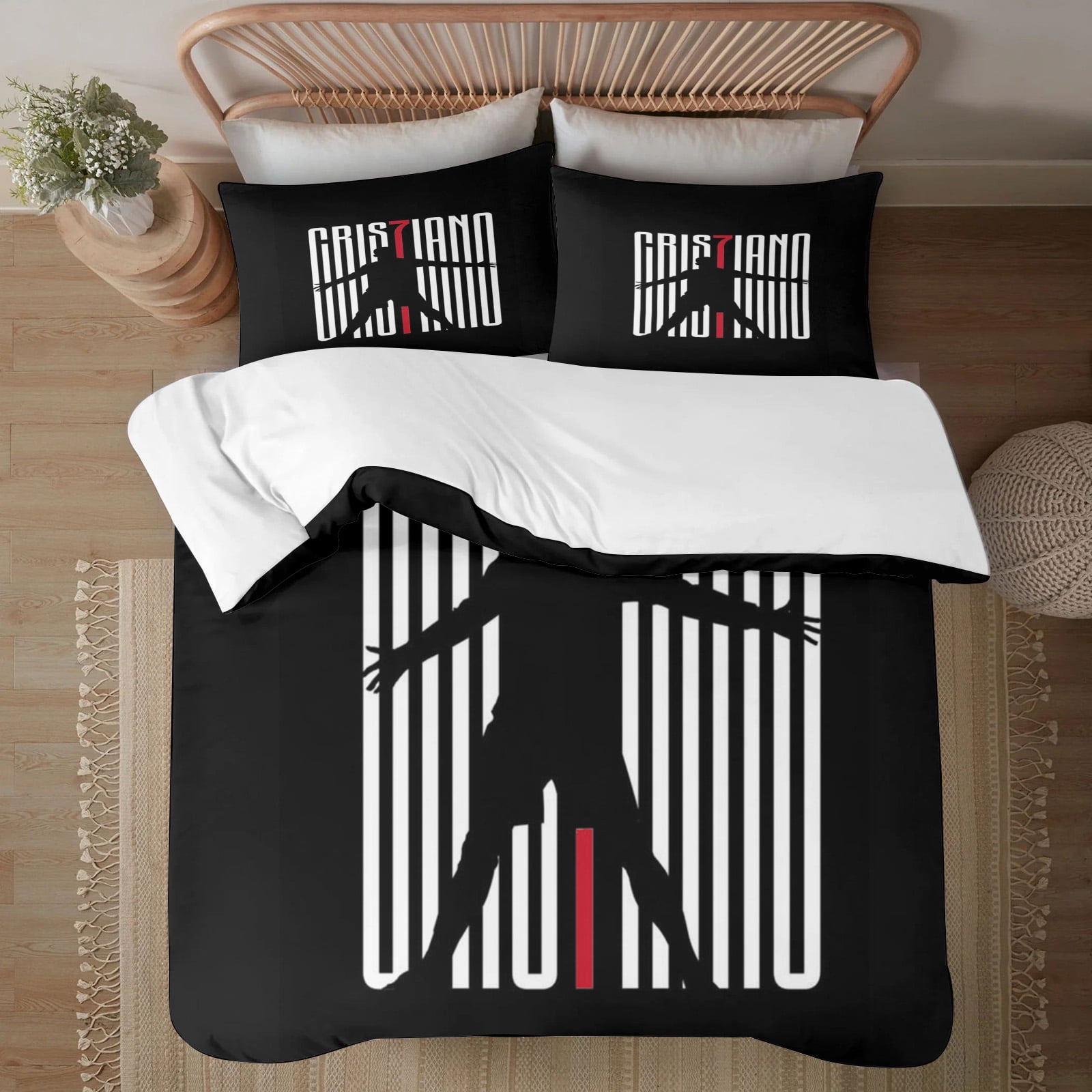 CR7 Crist_iano Ron_aldo Bedding Sets Twin Duvet Cover 3 Piece Cute Bed ...