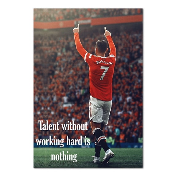 CR7 Cristiano Ronaldo Poster | Soccer Sport Wall Art | Motivational ...