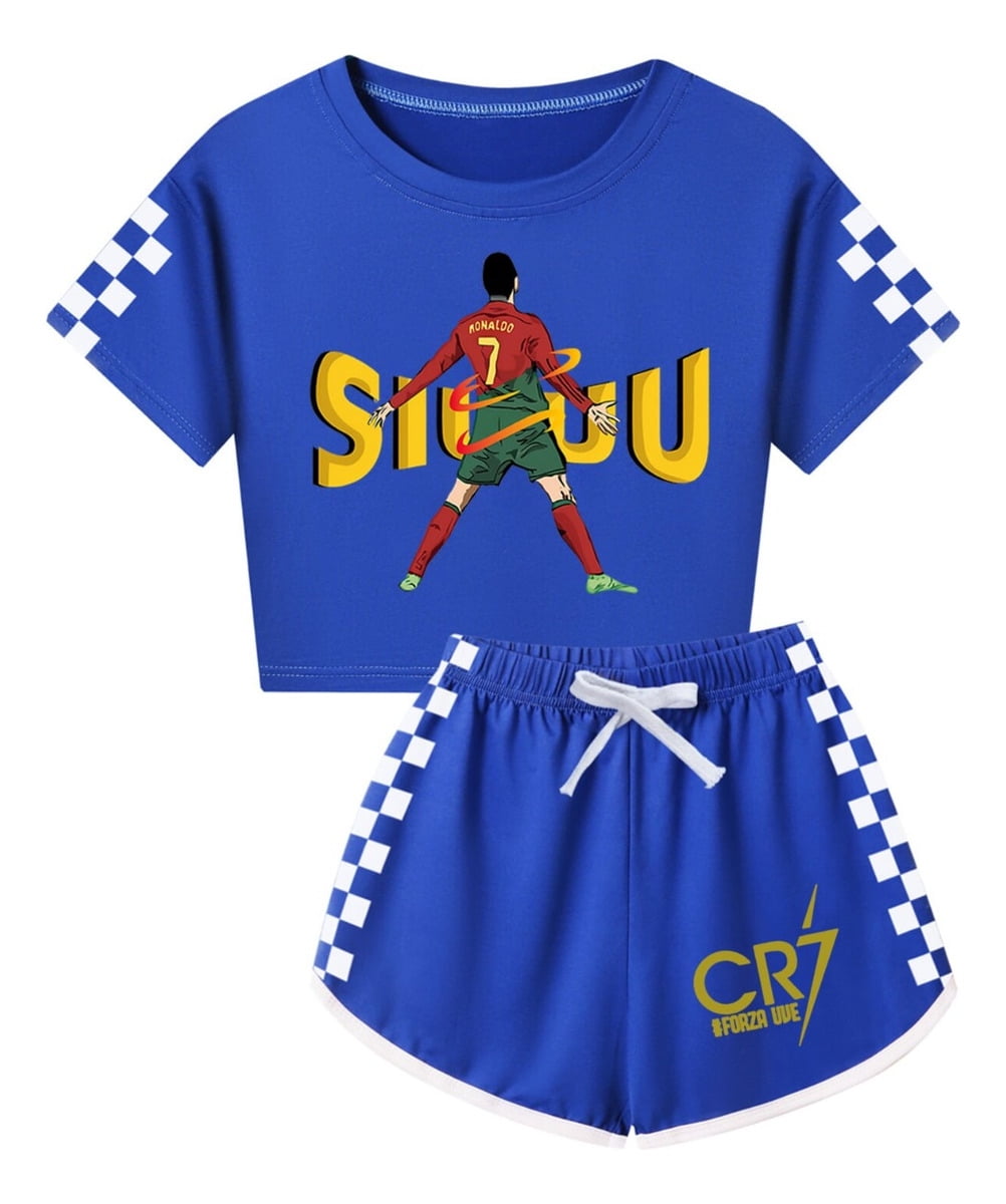 CR7 Soccer Sleepwear – Cristiano Ronaldo Outfit for Young Girls - Walmart.com