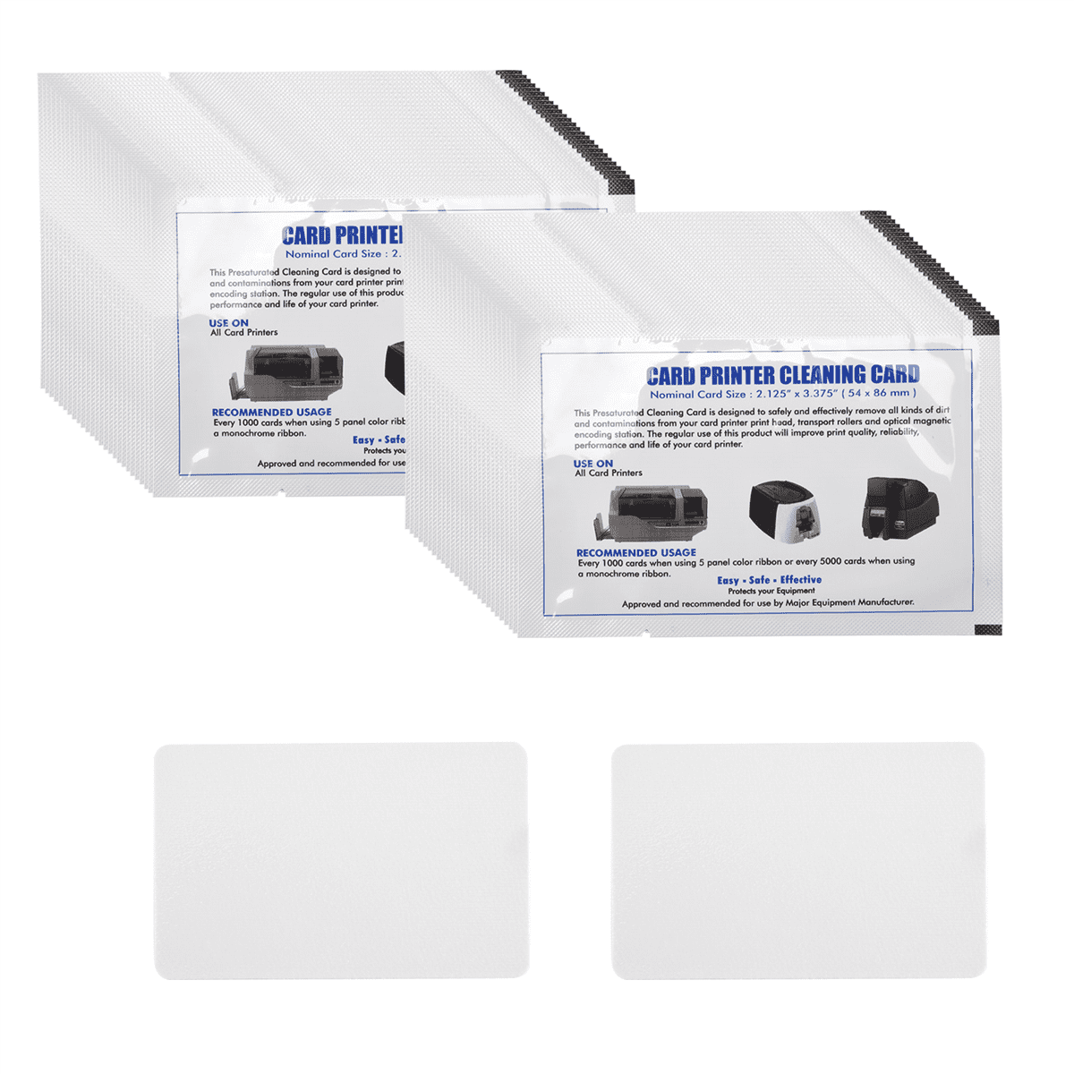 CR80 Card Reader Cleaning Cards, 50PCS Dual Side Cleaner, POS Swipe ...