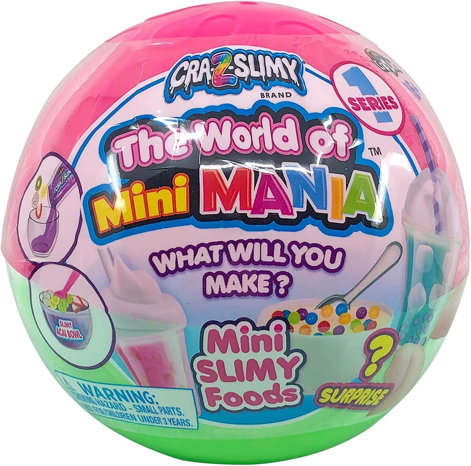 CRA-Z-Slimy World of Mini Mania Surprise Ball Collectables Make Your ...