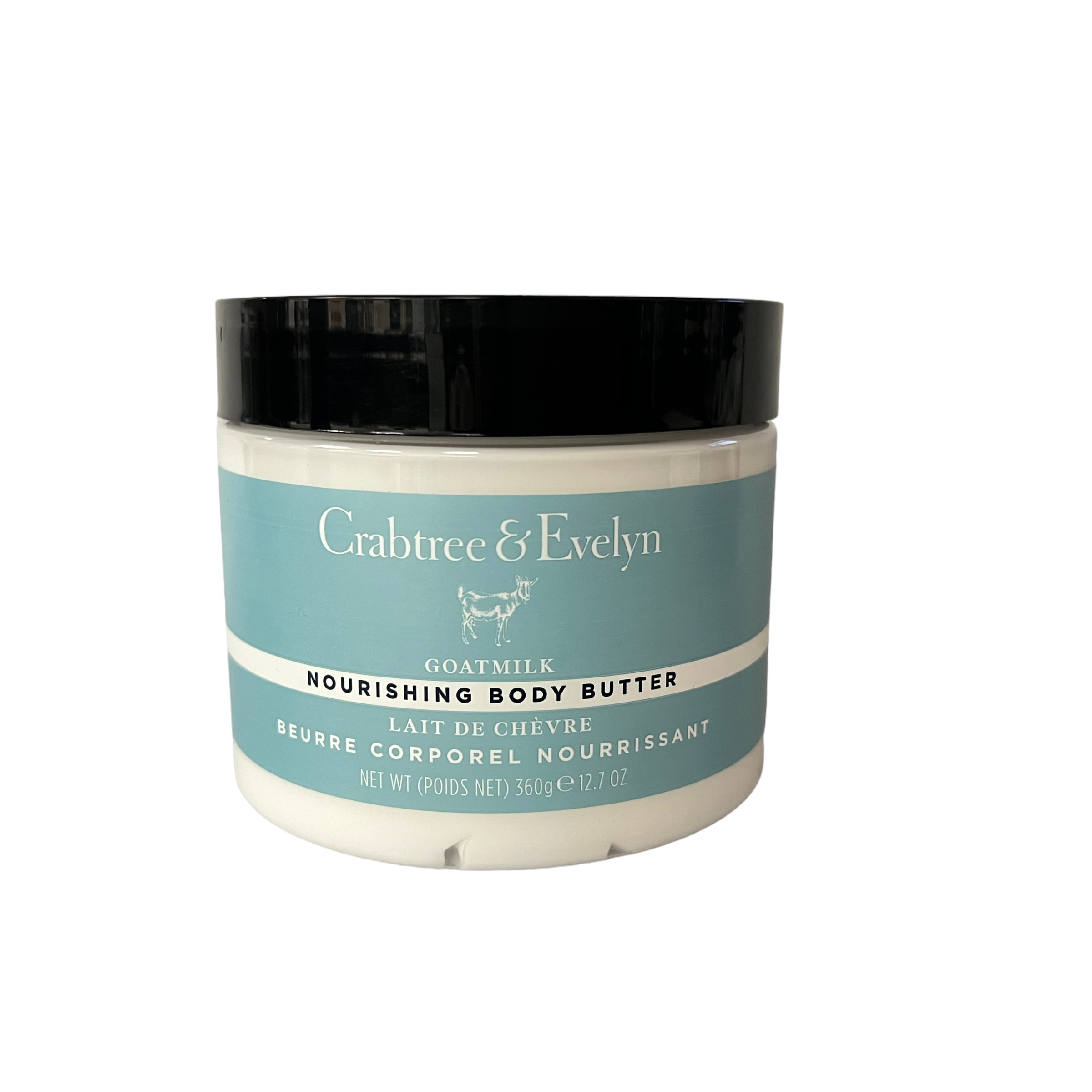Crabtree & Evelyn Goat Milk Body Butter Cream, 12.07oz, Deep Hydration, Nourishing Formula ...