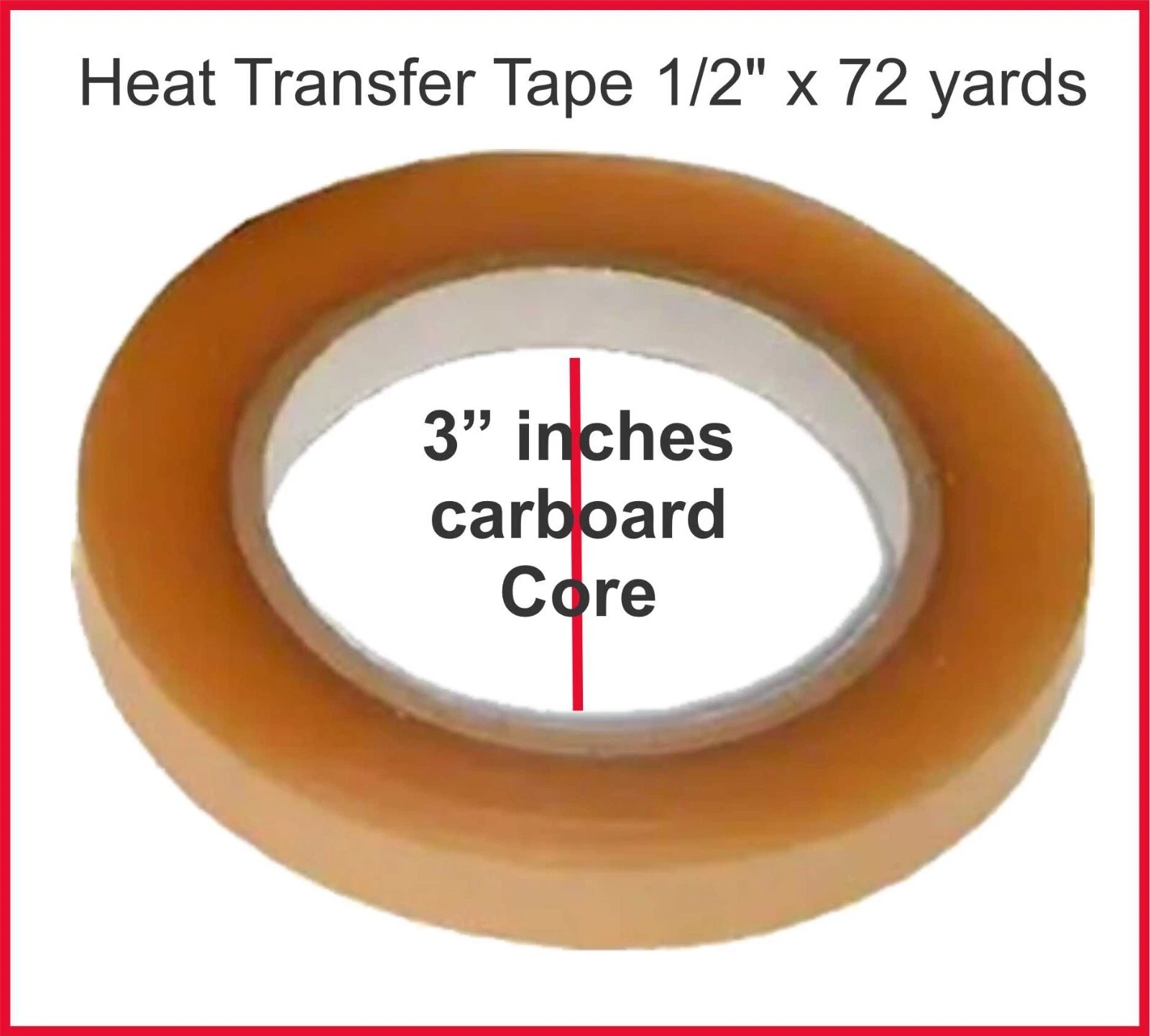 CRAFT- 1 Roll Heat Tape Resistant Sublimation, Dtf Thermal Tape 1/2" X ...