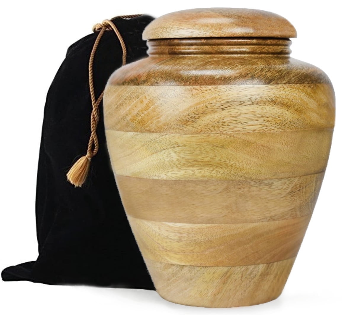 CRAFT INDIA Cremation Urn for Ashes | Large Funeral Keepsake Urn for Pet or Human Ashes ...