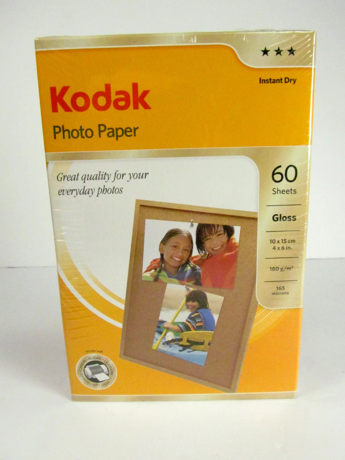CRAFT- Kodak Photo Paper Instant Dry Gloss 4X6 In. 60 Sheets Unopened ...