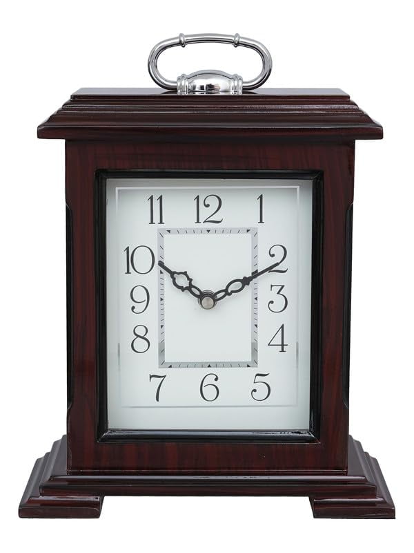 CRAFT SMITH Decorative Rosewood Colour Wooden Analog English Numbers ...
