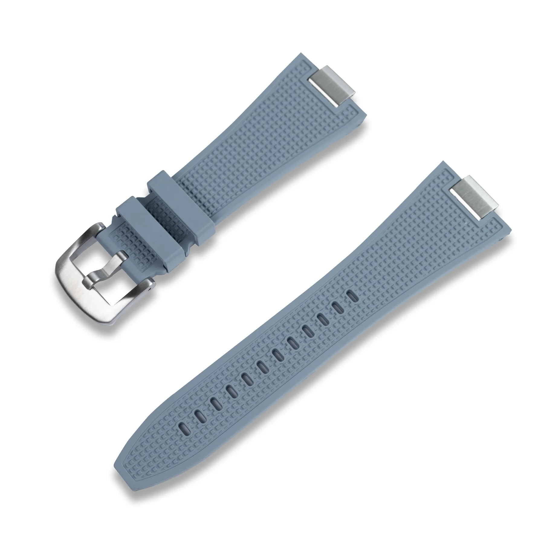 CRAFTER BLUE TS01 Straight End Watch Band FKM Rubber Watch Strap ...
