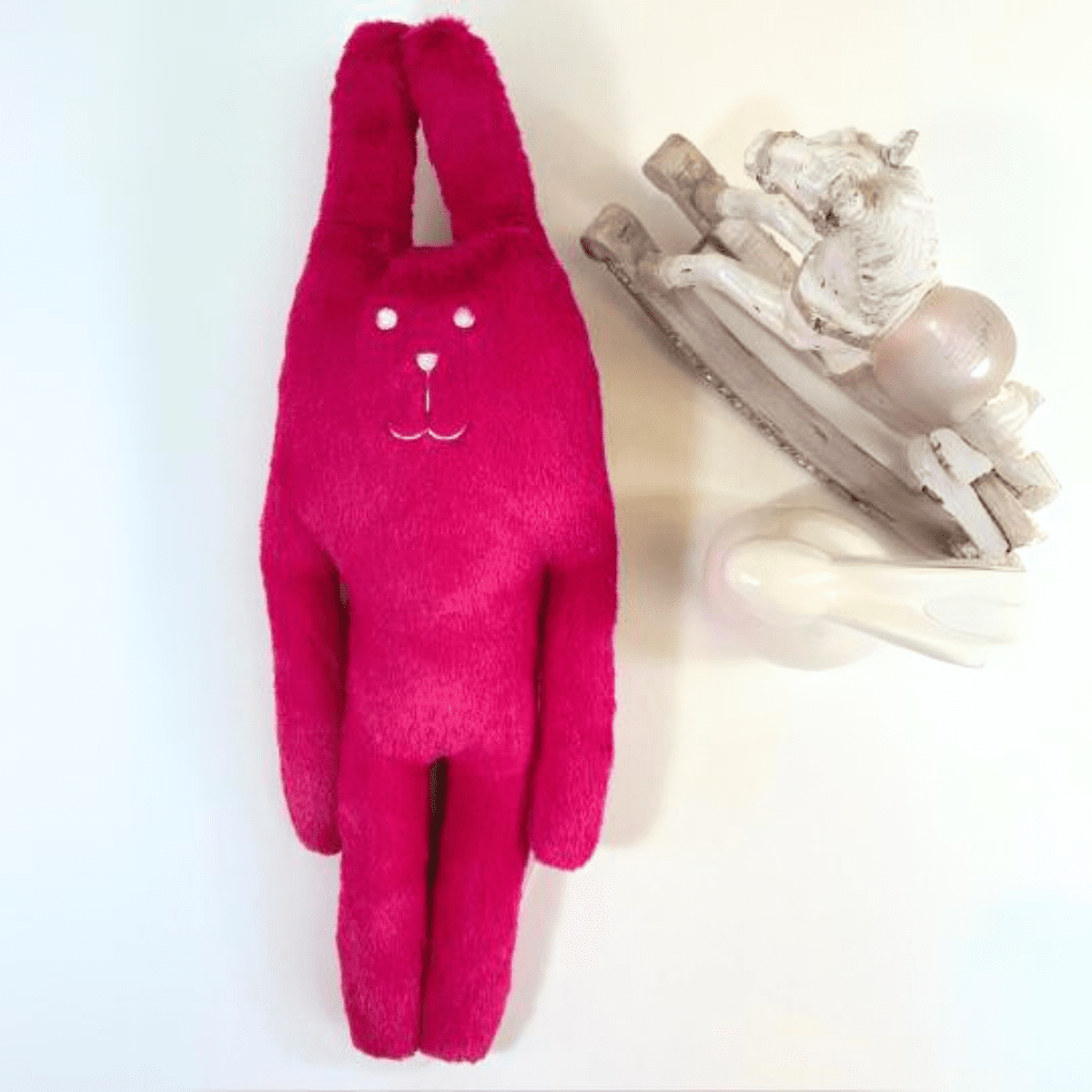 CRAFTHOLIC Red Rabbit Doll, Stuffed Soft Plush Toy, Birthday Great Gift Party Event Home ...