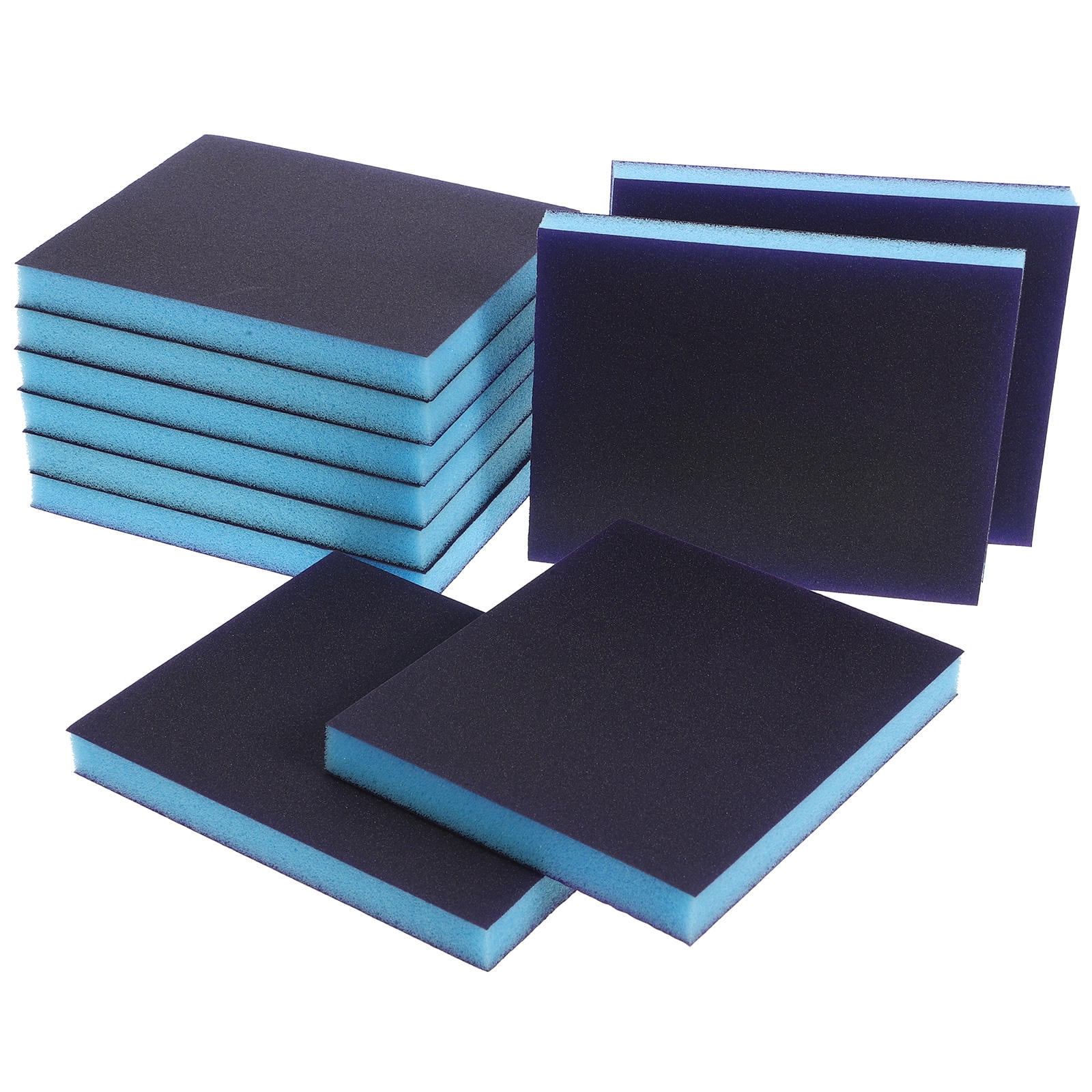 CRAFTHROU 10Pcs Fine Sandpaper Sanding Sponge for Furniture Plastic Diy ...