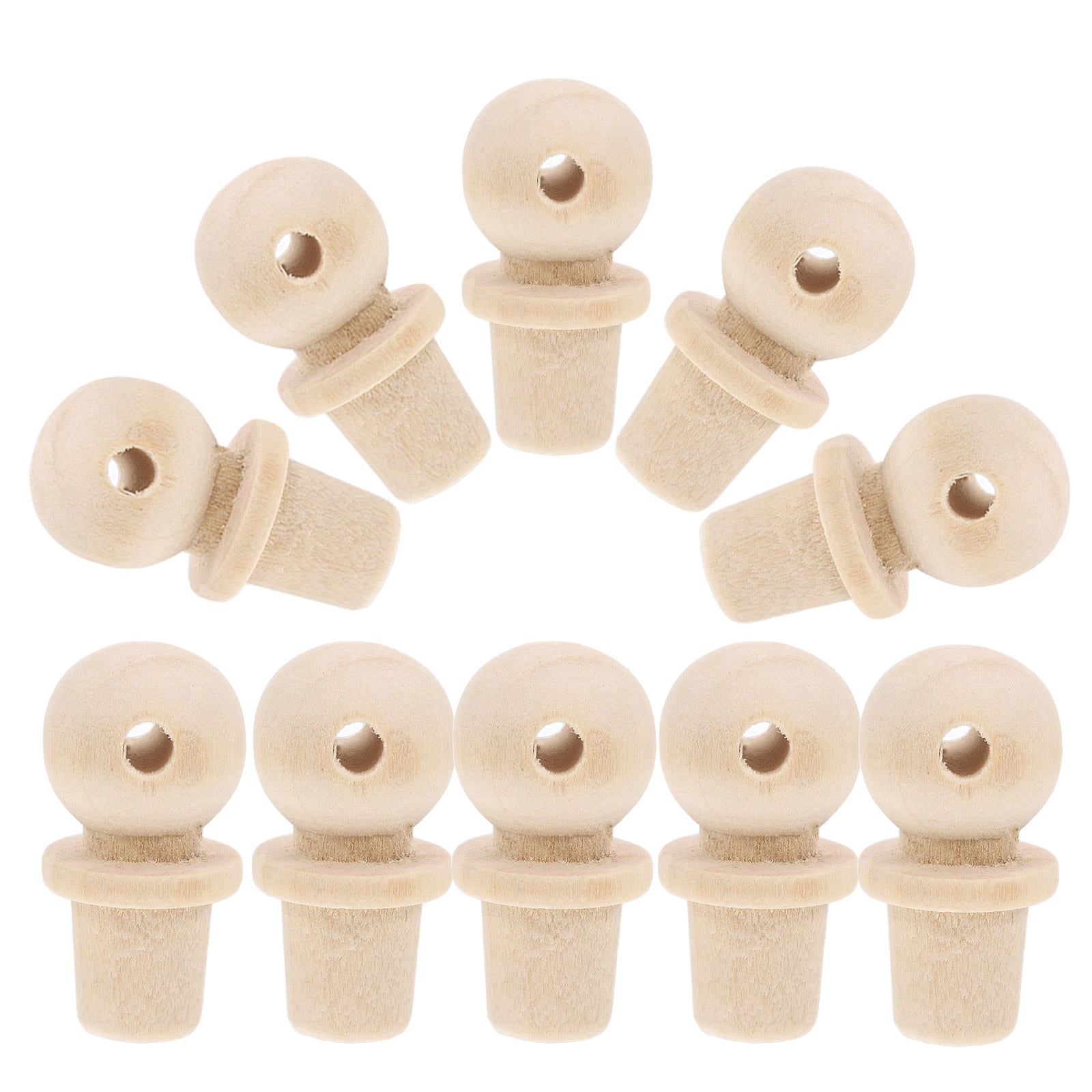 CRAFTHROU 10Pcs Wooden Finials for Diy Wood Drawer and Tight Seal on ...
