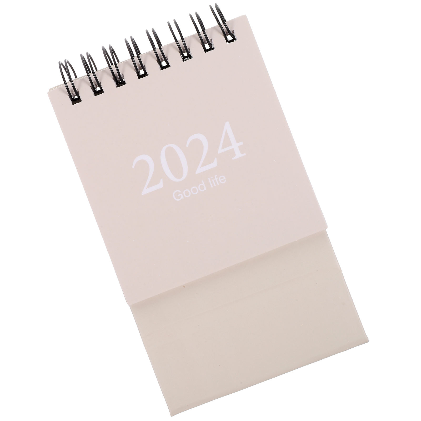 CRAFTHROU 1Pack Daily Use Standing Calendar 2024 Beige Paper ...