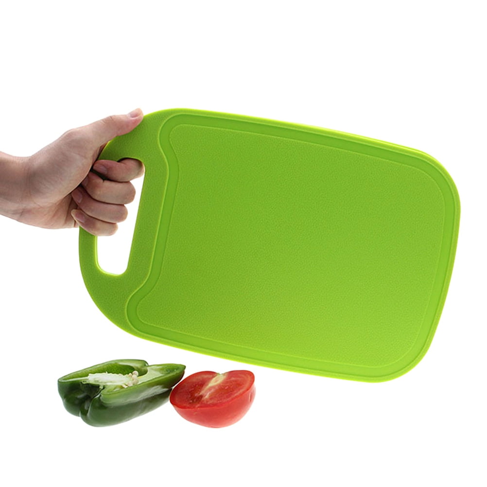 CRAFTHROU 1Pack Square Green Chopping Board PP Non-slip Anti-overflow ...