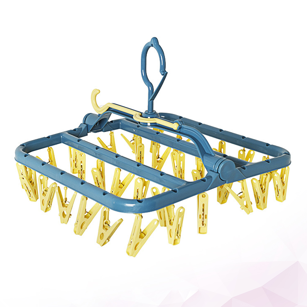 CRAFTHROU 1Pcs Clothes Drying Rack 32.5x32.5x25.3Cm for Indoor Laundry ...