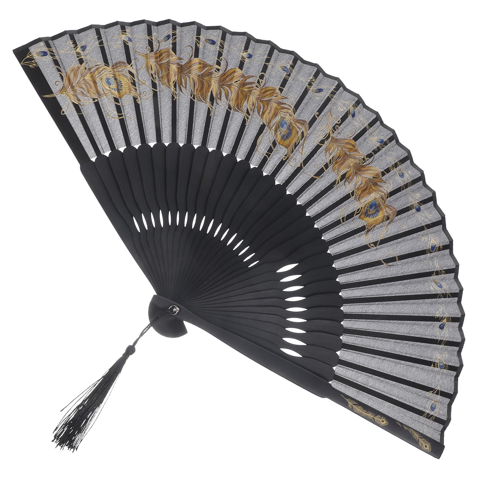CRAFTHROU 1Set Traditional Hand Fan Folding Handheld For Women Dance ...