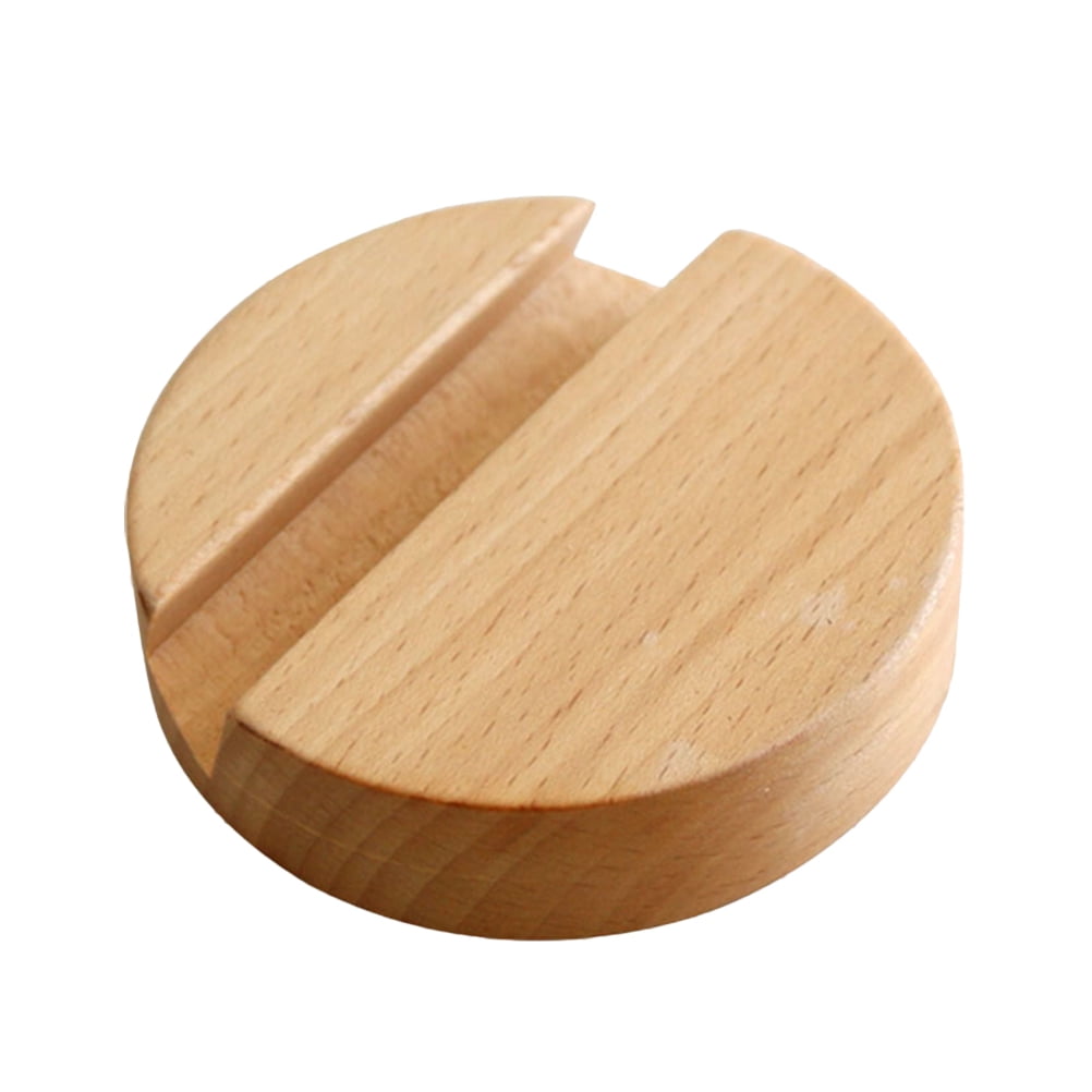 CRAFTHROU 1Set Wood Cellphone Holder Desktop Cell Phone Stand for ...