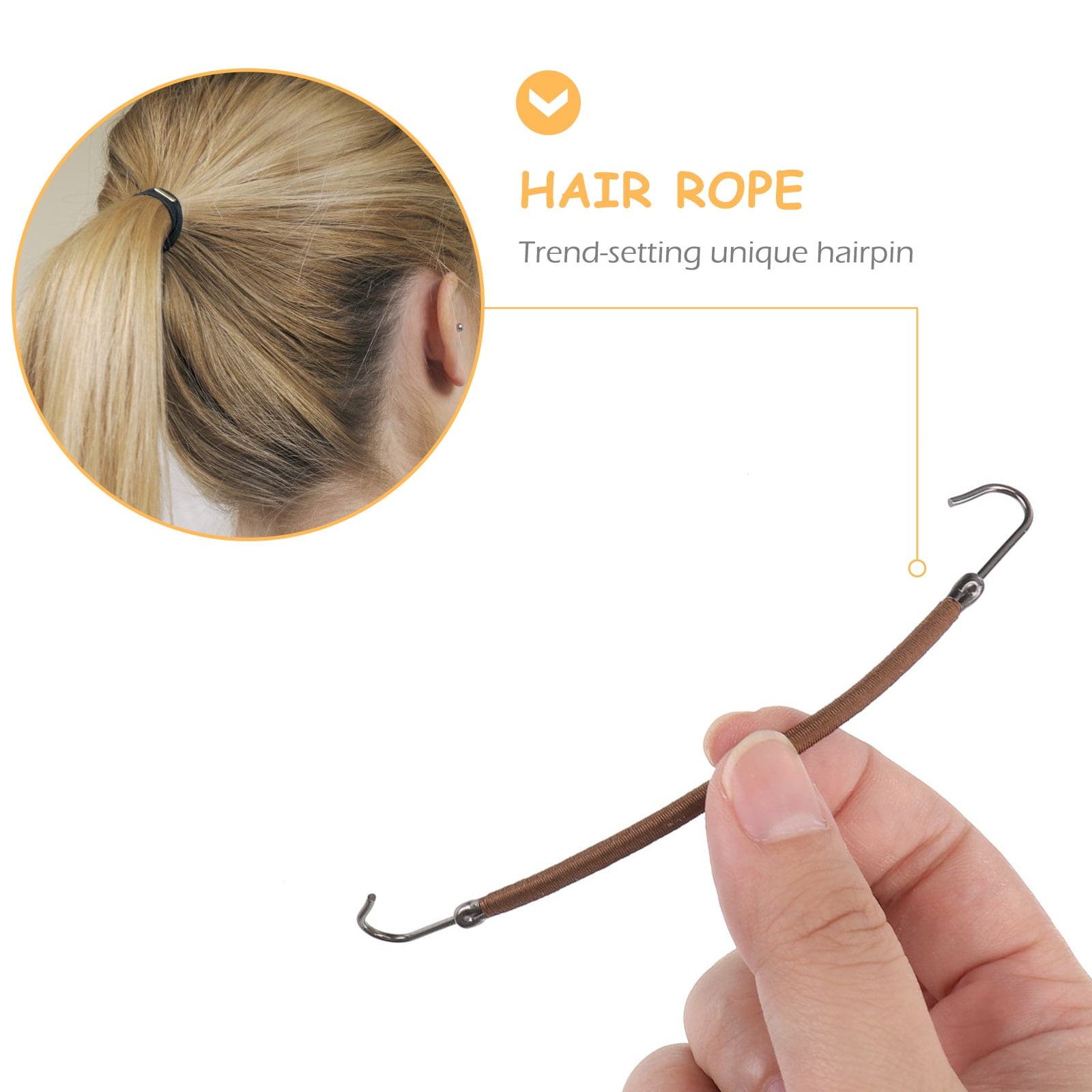 CRAFTHROU 20Pcs Bungee Hair Bands for Women with Thick Hair Styling and ...