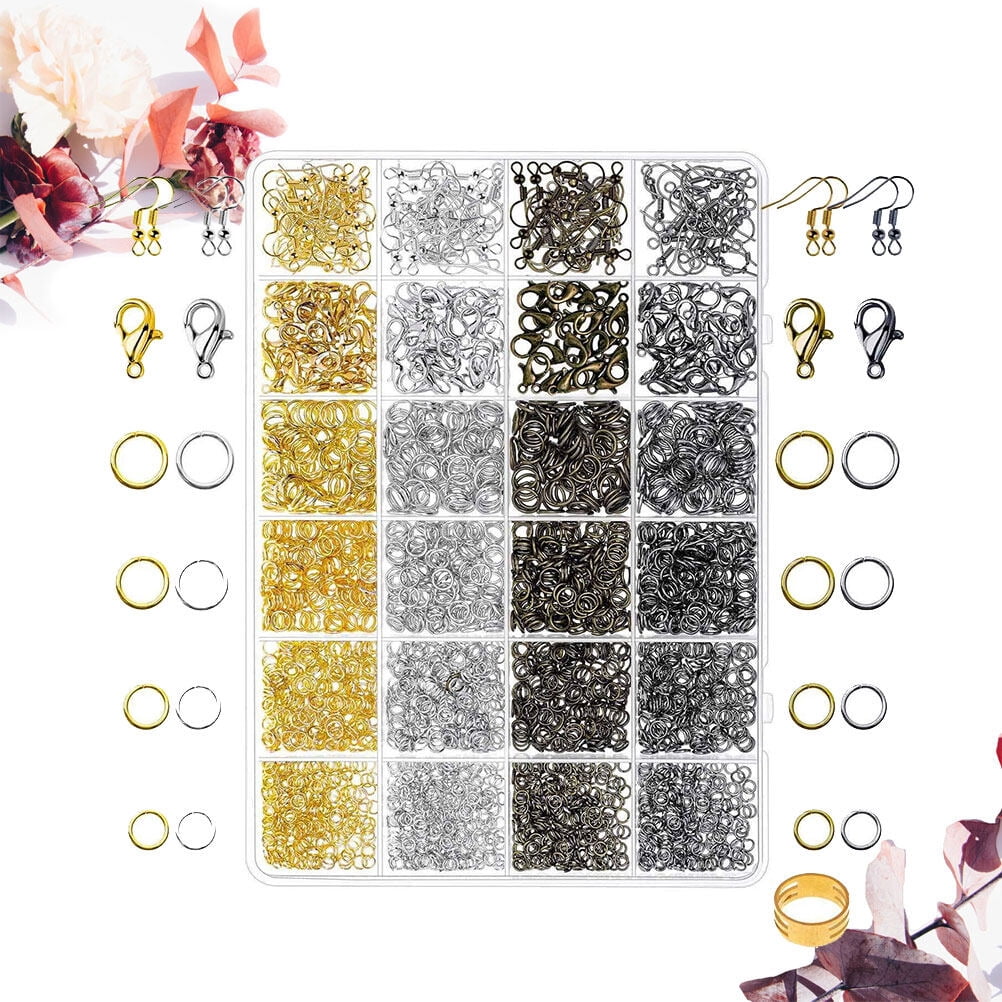 CRAFTHROU 3200Pcs Sturdy Metal Jewelry Making Accessory Set Lobster ...