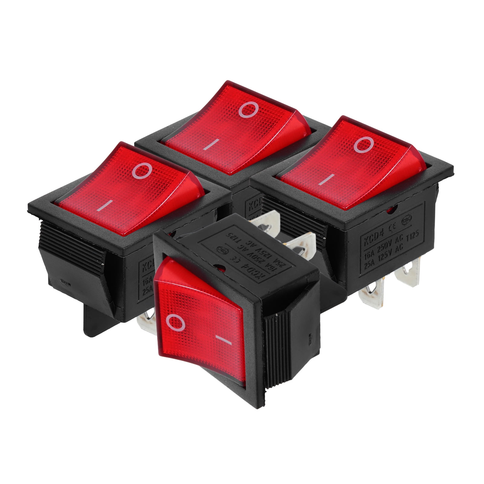 CRAFTHROU 4Pcs Copper Material Rocker Switch for Generator Accessories ...