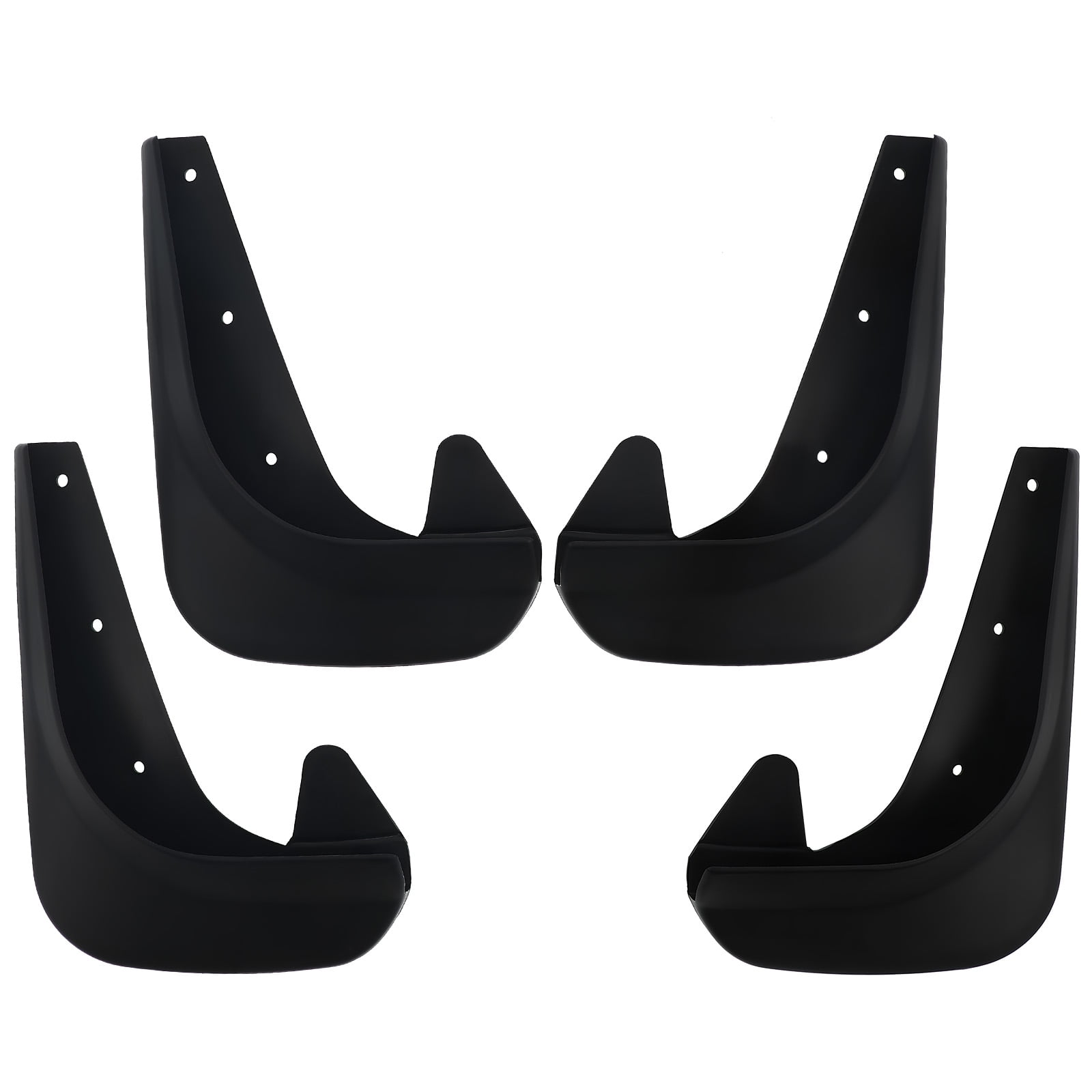 CRAFTHROU 4Pcs Universal Design Car Mudguard for Vehicle Defense 9.82X7 ...