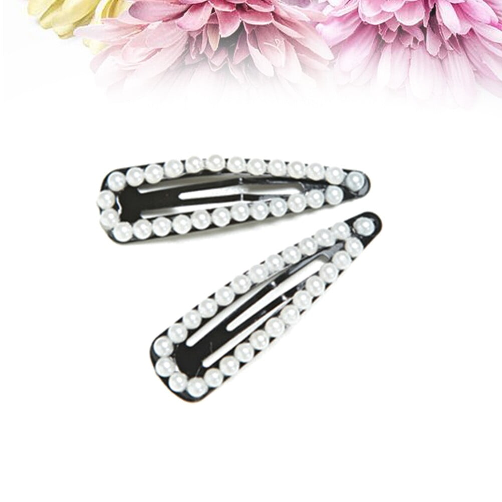 CRAFTHROU 54Pack Pearl Snap Hair Clips For Toddlers Metal And Pearl ...