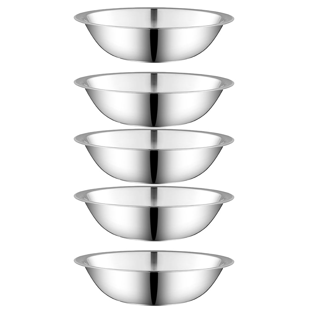 CRAFTHROU 5Pcs Round Stainless Steel Containers For And Kitchen ...