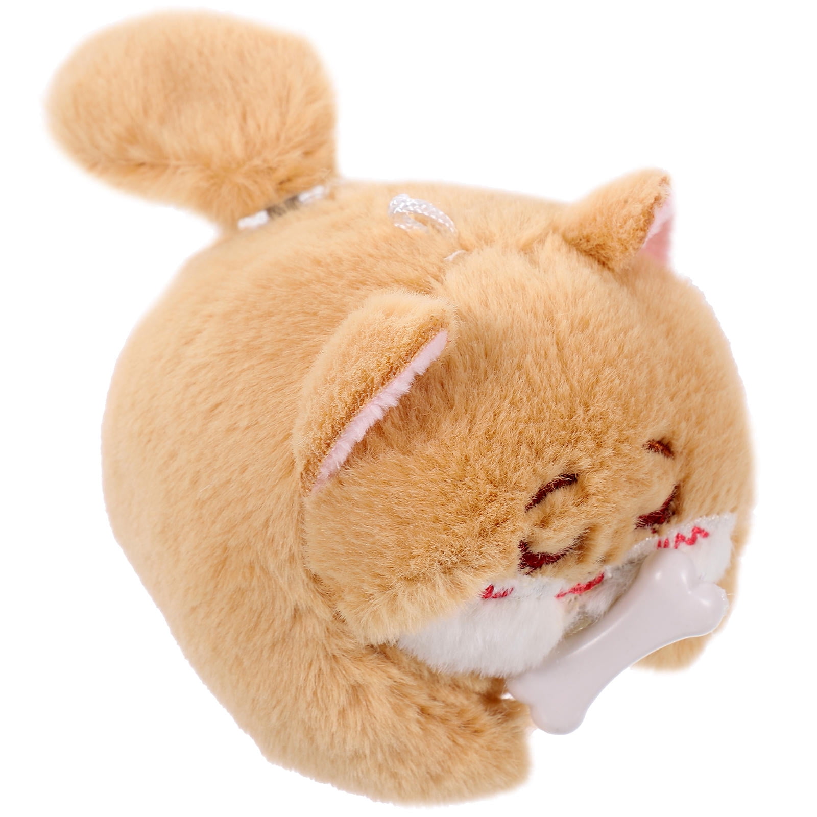 CRAFTHROU Adorable Light Brown Animalshaped Decoration Plush Doll with ...