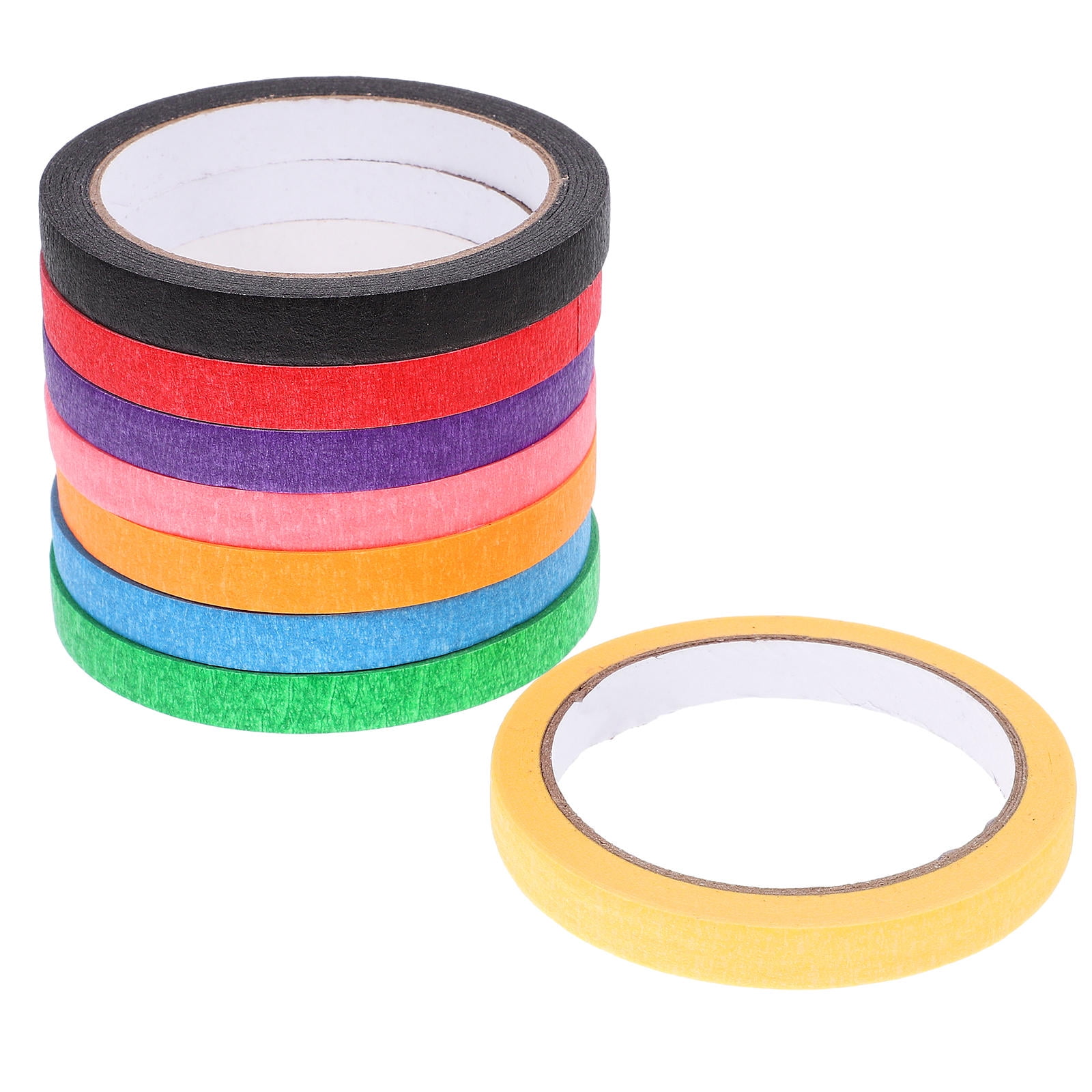 CRAFTHROU Color Masking Tape 8 Rolls for Car Painting Oil Craft Making ...