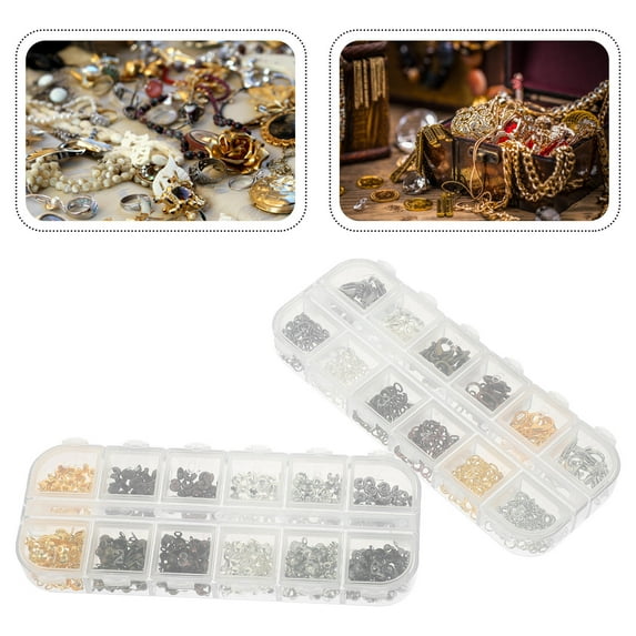 CRAFTHROU Necklace Clasps Diy Jewelry Kit 782Pcs Metal Jewelry Crafting ...