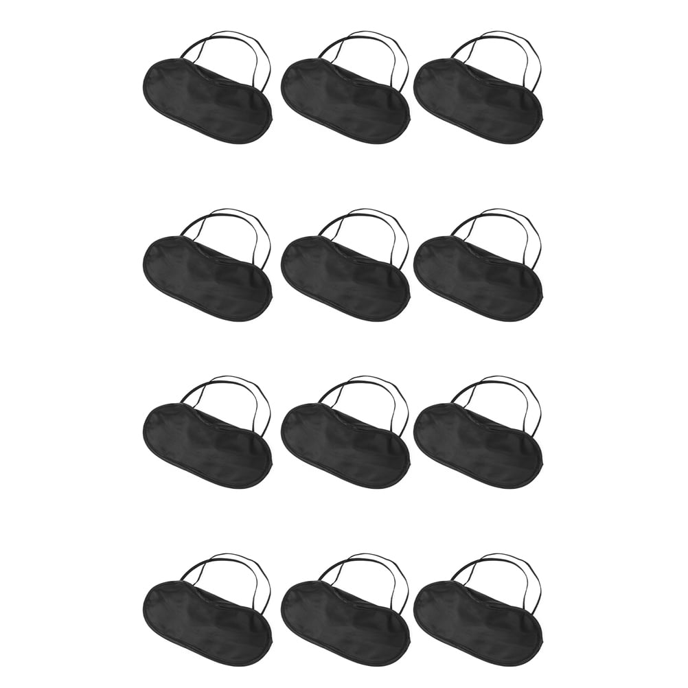 CRAFTHROU Sleep Patches 12Pack Black Oval for Hotel Stay and Meetings ...