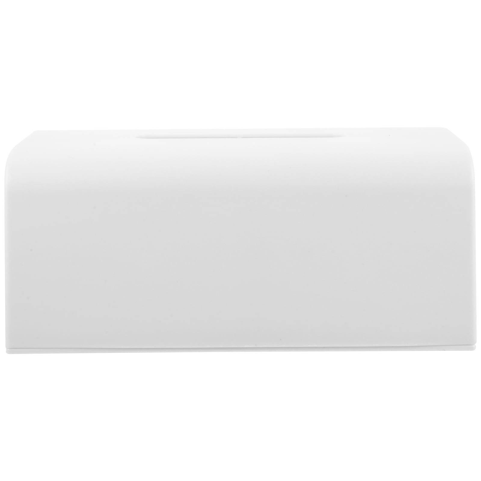 CRAFTHROU White Plastic Tissue Box with Lid for Everyday Use 1Pcs ...