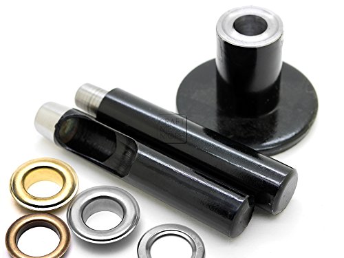 CRAFTMEMORE Set of 5/8 Inch (15mm) Grommet Eyelet Setter Punch Tool and ...