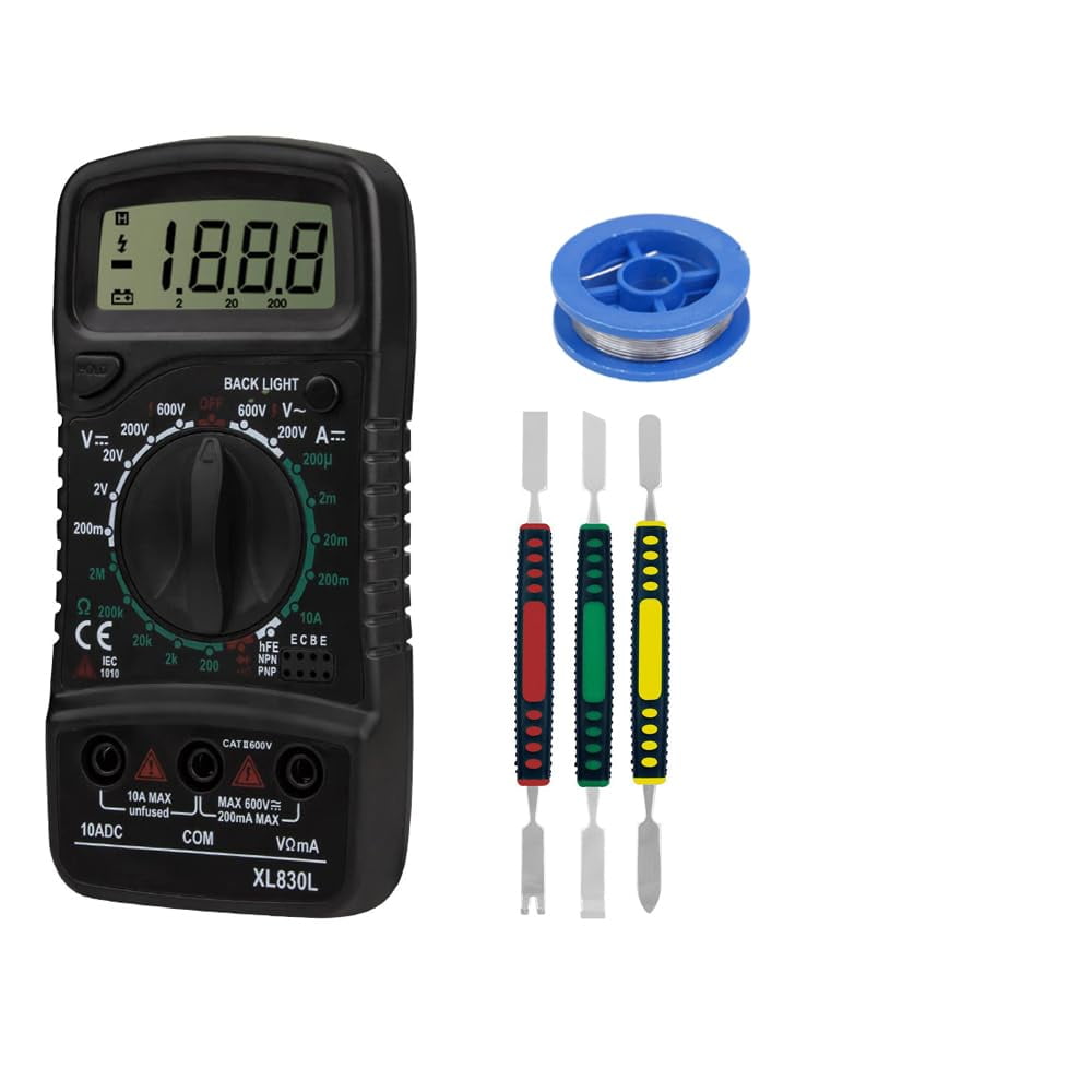 CRAFTS HAVELI Combo of Digital Tester Multimeter 830 Soldering Wire 3Pc ...