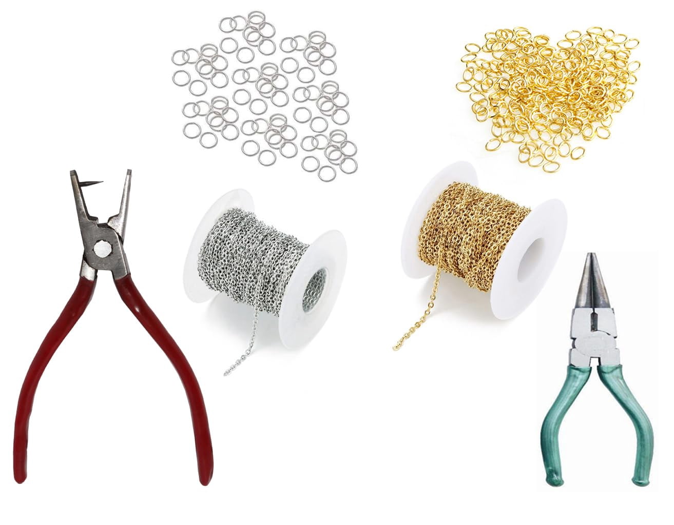 CRAFTS HAVELI Combo of Link Anchor Chain Sitara SilverGolden 10 Mtr ...