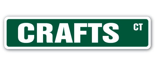 CRAFTS Street Sign scrapebooking arts hobbie hobby silk | Indoor ...