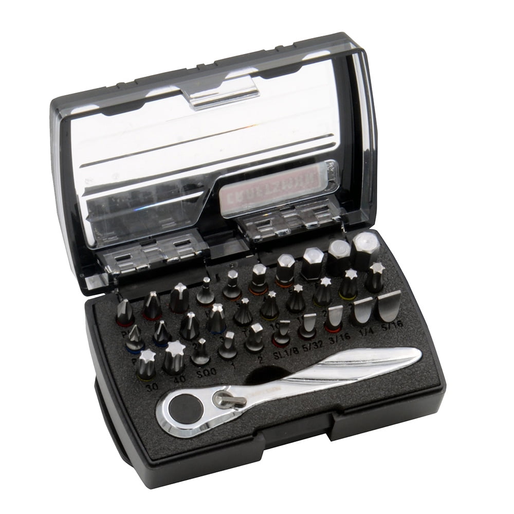 CRAFTSMAN 31-Piece Mini 1/4" Drive Ratchet & Bit Set, Manufacturer Part ...