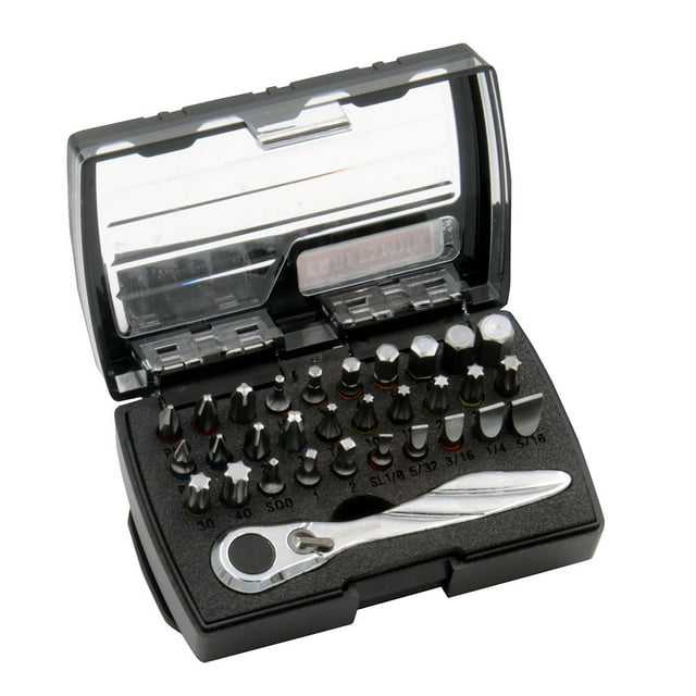 CRAFTSMAN 31-Piece Mini 1/4" Drive Ratchet & Bit Set, Manufacturer Part ...