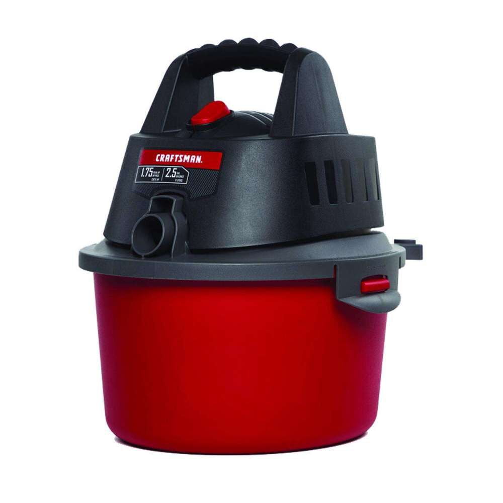 Craftsman 2.5 Gallon Small Wet/Dry Vacuum Blower with 1.75 Peak HP ...